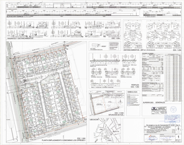 Plano Permiso de Edificación Los Cipreses | PDF