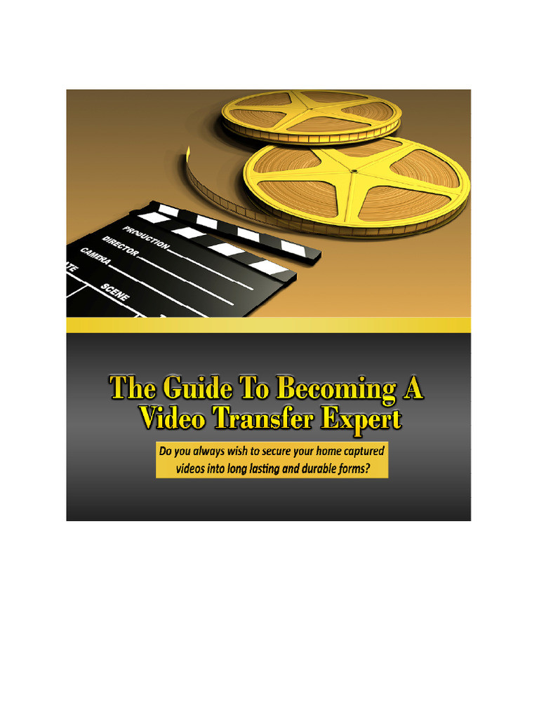Master Video Transfer Techniques Guide | PDF | Video | Computer File