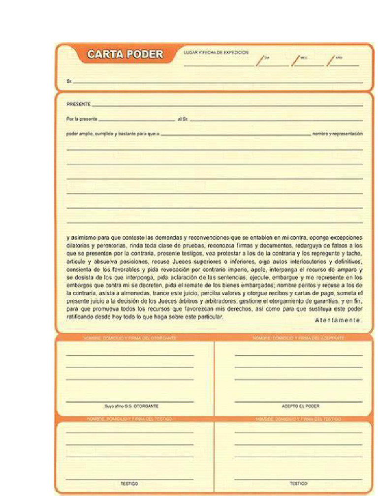 Carta Poder | PDF