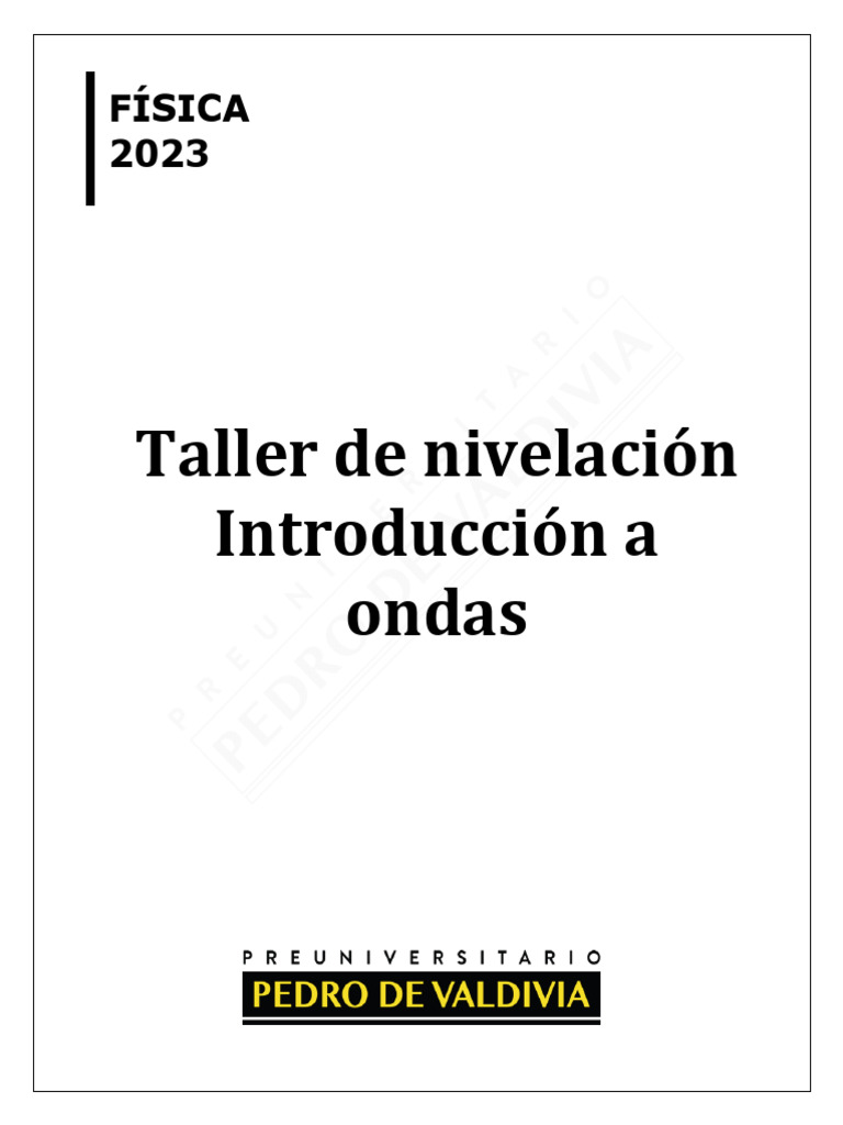 6630-Taller de Nivelaciขn Introducciขn a ondas 2023 SA-5% | PDF ...