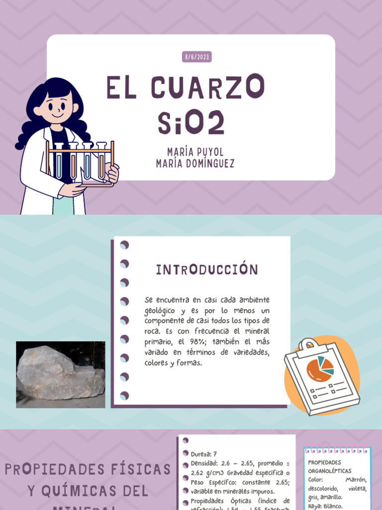 Propiedades y Usos del Cuarzo | PDF | Cuarzo | Roca (geología)