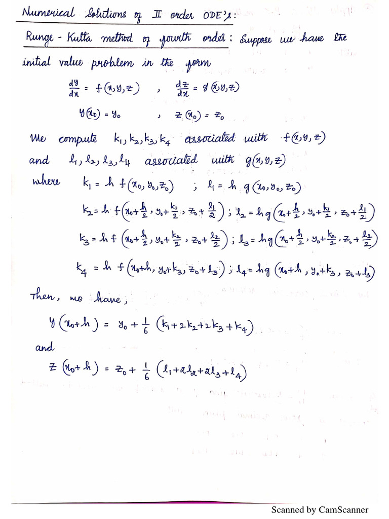 Runge Kutta Second Order Pdf