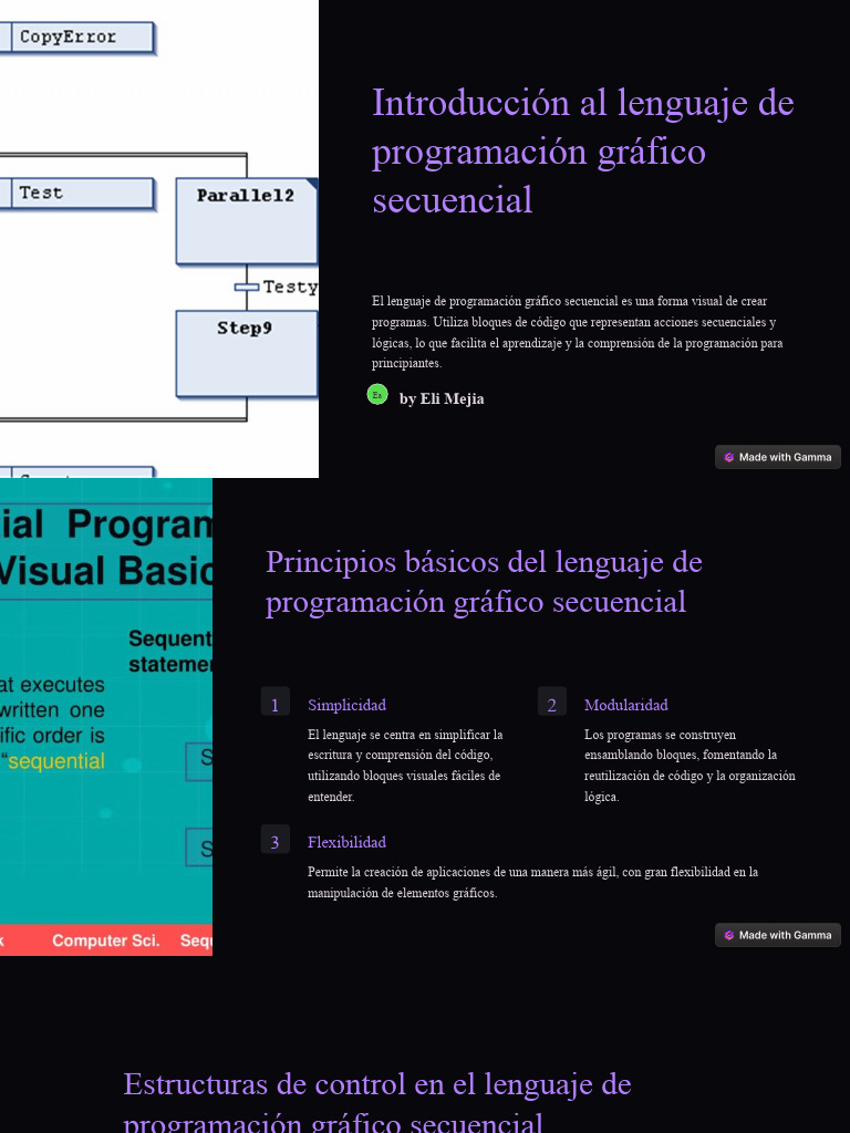 Introduccion Al Lenguaje de Programacion Grafico Secuencial | PDF | Programación de computadoras ...