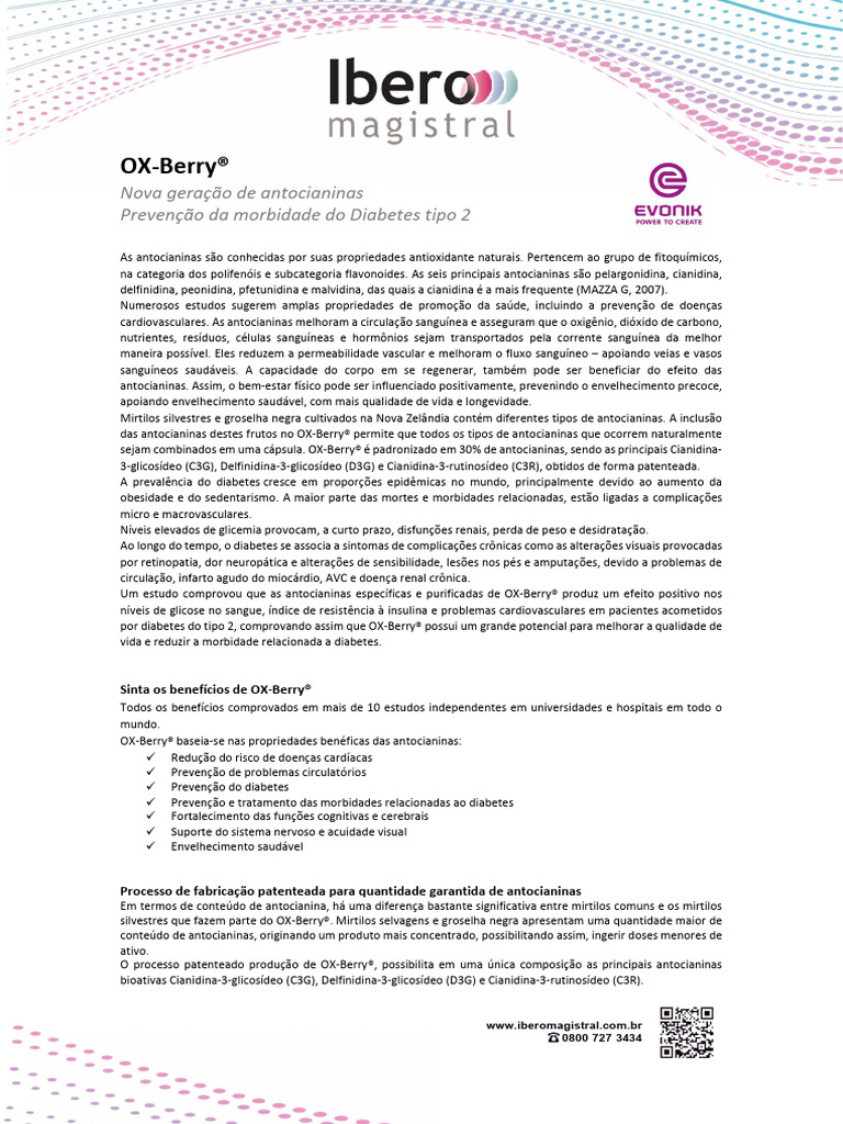 Ox Berry | PDF | Diabetes | Colesterol