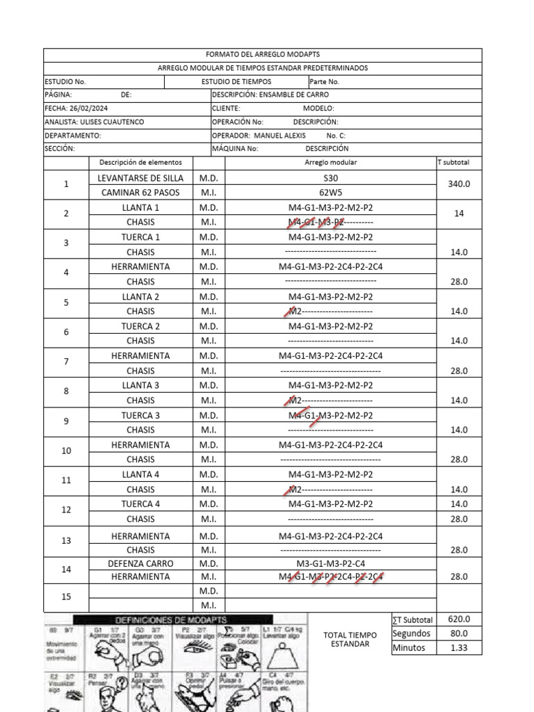 Formato Modapts ULISES CUAUTENCO Y MANUEL ALEXIS | PDF