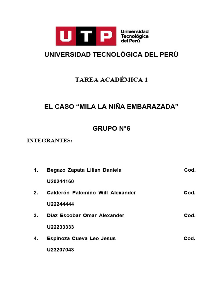 Semana 04 - Tema 01 Tarea AcadÃ©mica 1 - Ensayo | PDF | Aborto | Abuso sexual