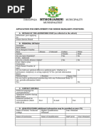 New Application Form For Umngeni Municipality | PDF | Criminal Record ...