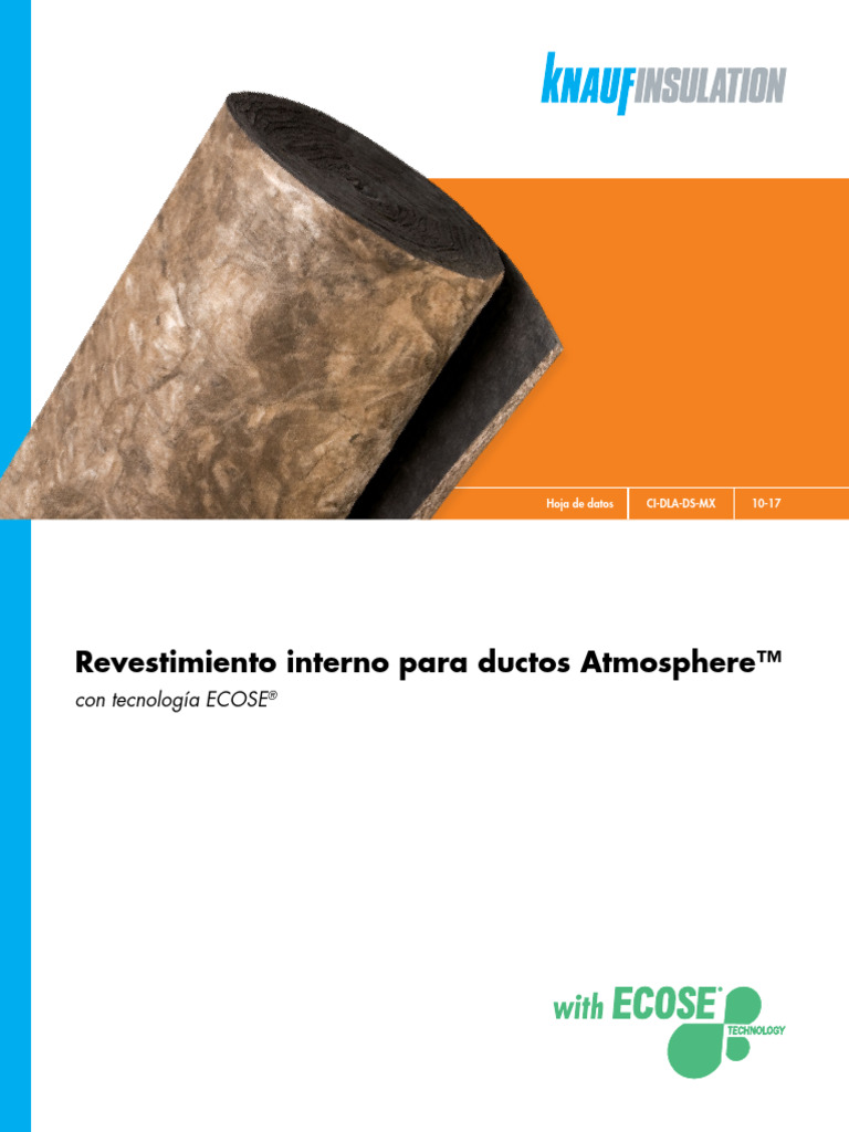 Atmosphere Duct Liner Product Data 1803323 | PDF | Lentes | Revestimiento