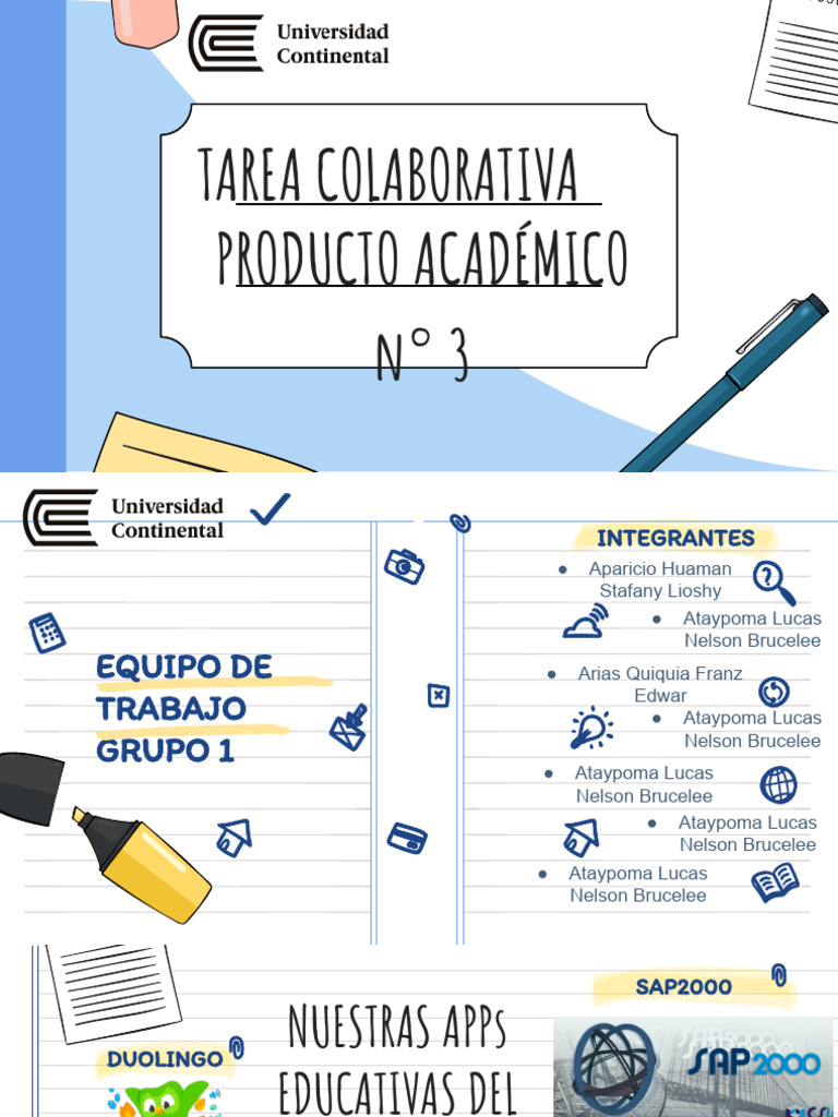 Tarea Colaborativa Producto Academico N°3 | PDF | Informática