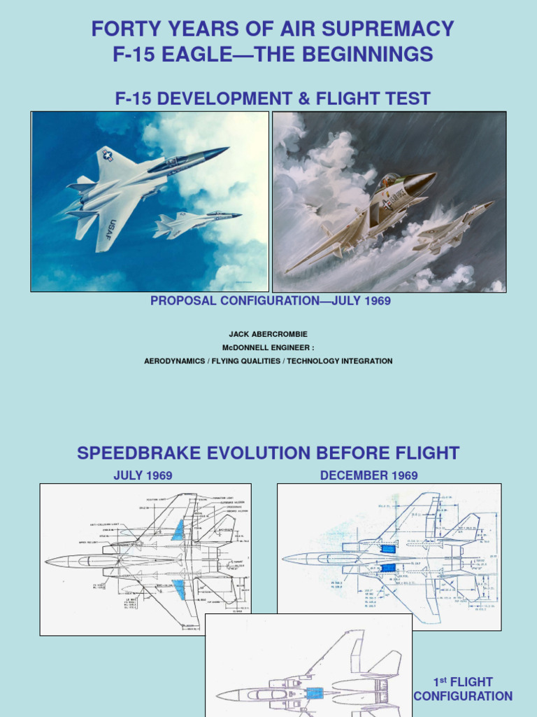 Forty Years of Air Supremacy F-15 Eagle-The Beginnings: F-15 ...