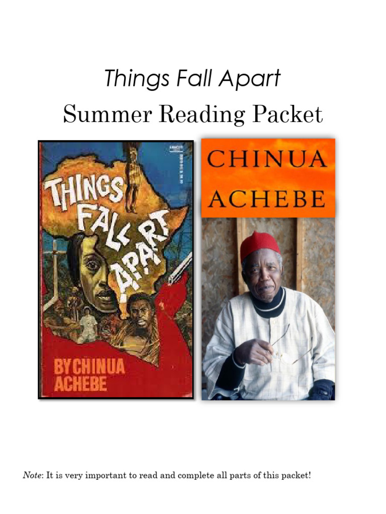 Things Fall Apart Summer Reading Assignment | PDF | Proverb | Dignity