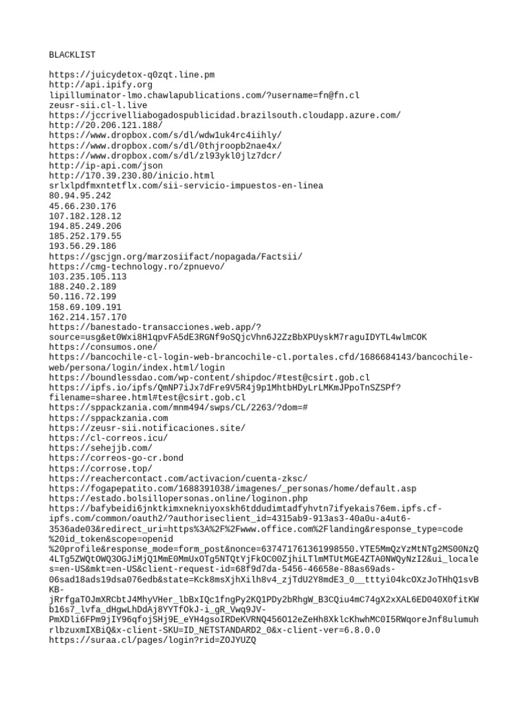 BLACKLIST | PDF | Technology & Engineering