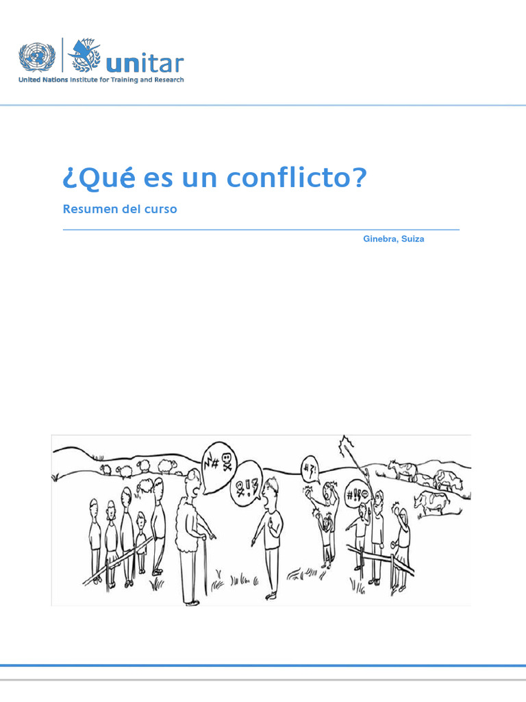 Qué Es Un Conflicto | PDF | Conflicto (proceso) | Violencia