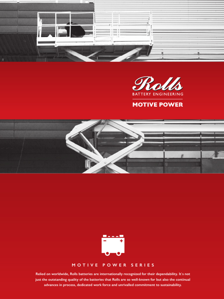 Rolls Batteries: Motive Power Series | PDF | Energy Storage ...
