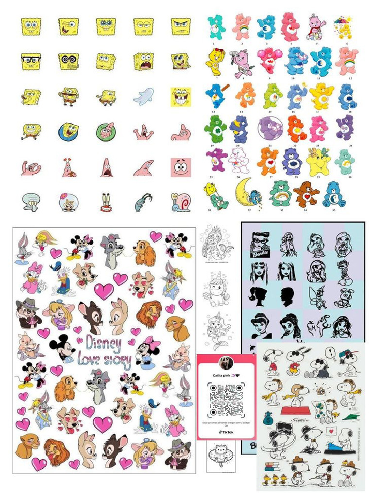 Plantillas de Stickers para Uñas | PDF