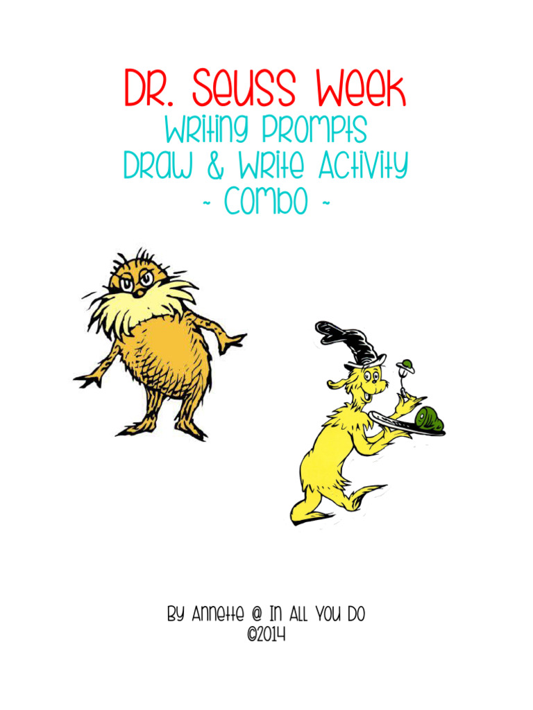 DR Seuss Writing Exercises Combo - Final | PDF | Dr. Seuss