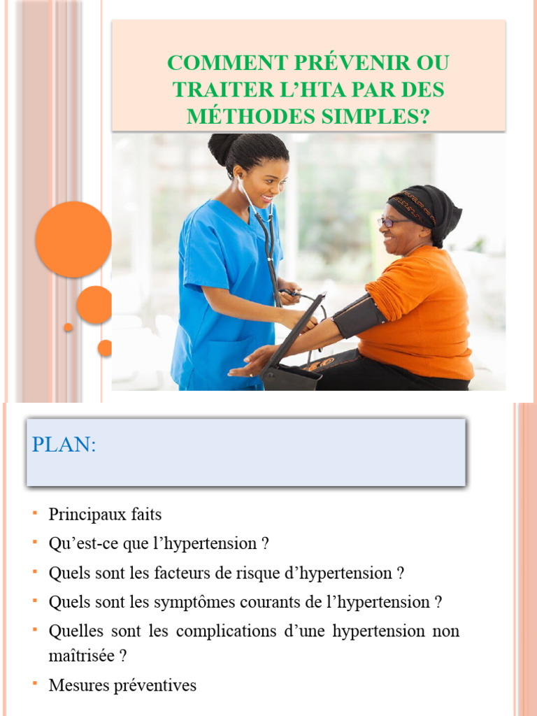 Prévenir et Traiter l'Hypertension | PDF | Hypertension artérielle | Tension artérielle