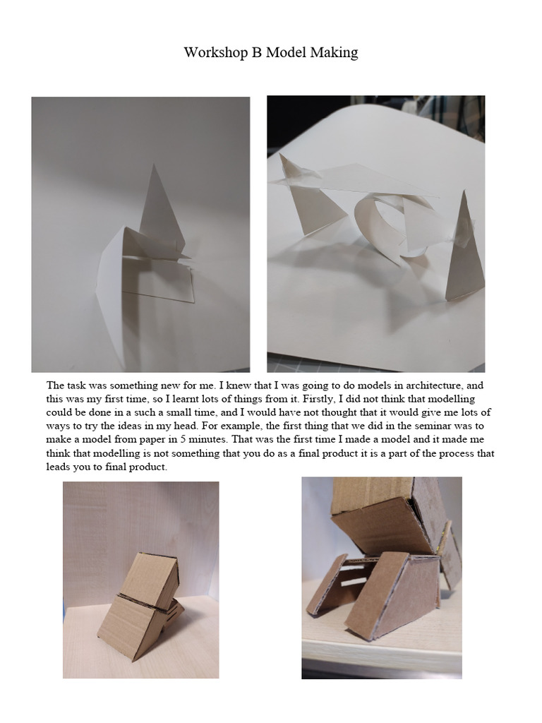 Workshop B Model Making Pdf