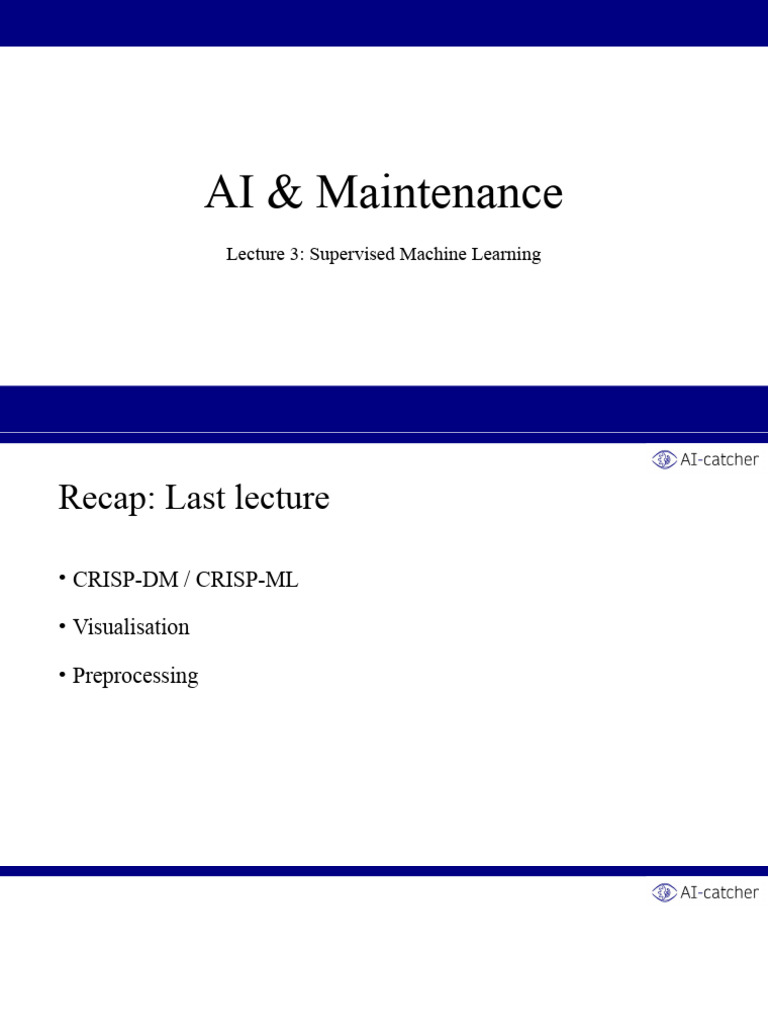 Lecture 3 Supervised | PDF | Machine Learning | Artificial Intelligence