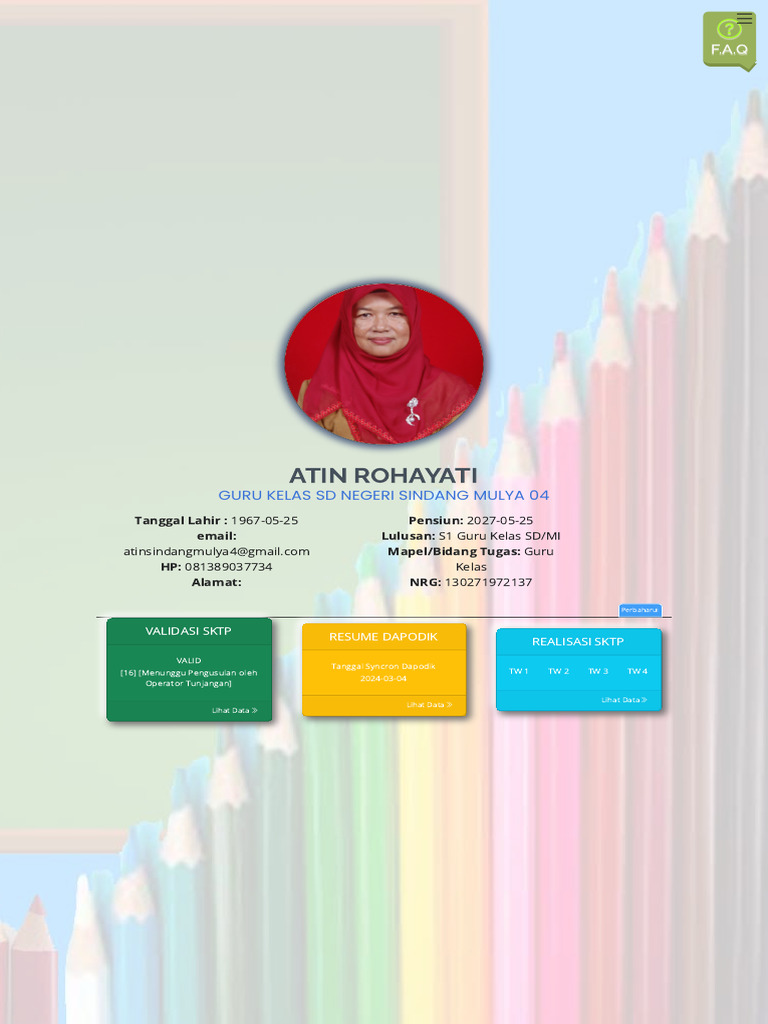 Atin Rohayati - Info GTK 2024 Triwulan 1 | PDF