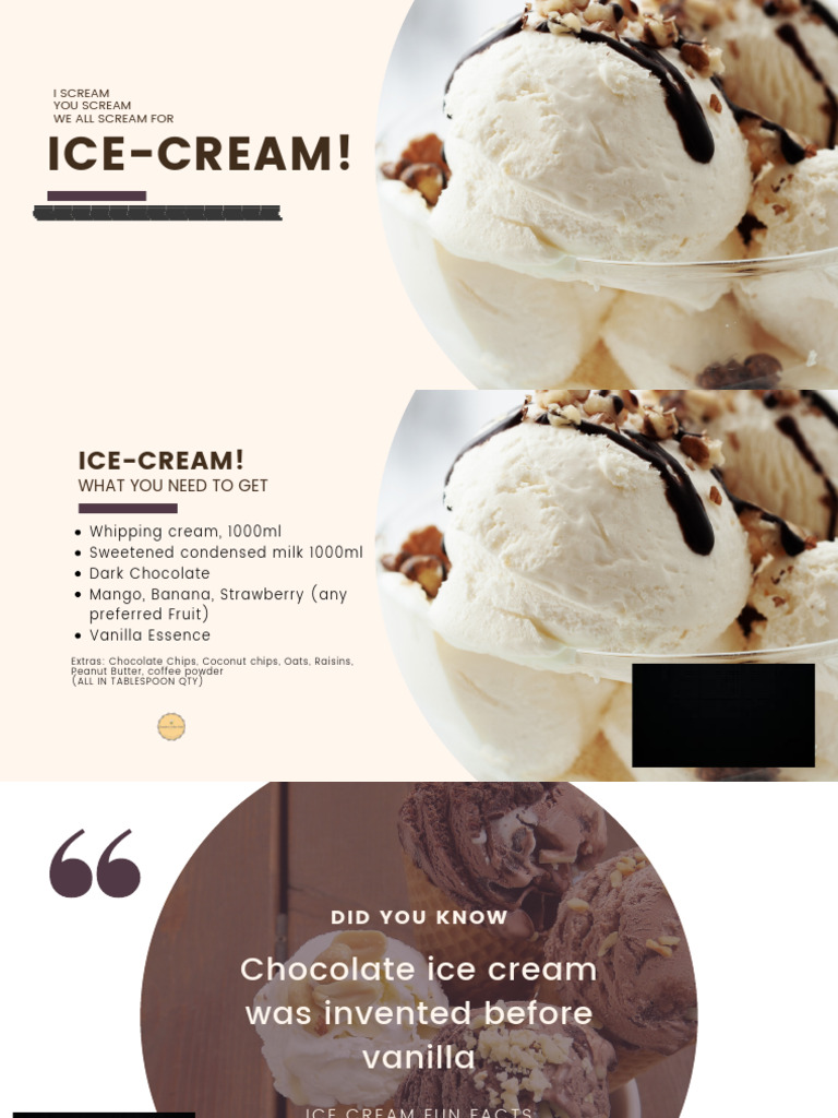 Ice Cream | PDF | Ice Cream | Chocolate