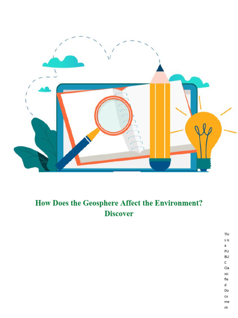 Discover How Does The Geosphere Affect The Environment 2 | PDF | Soil ...