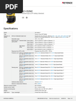 Keyence IL-100 Sensor Specifications | PDF | Laser | Optics
