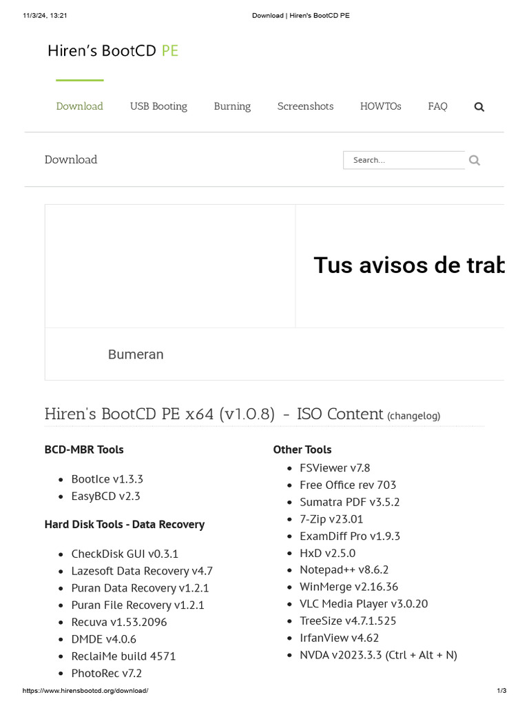 Hiren's BootCD PE | PDF | Utility Software | System Software
