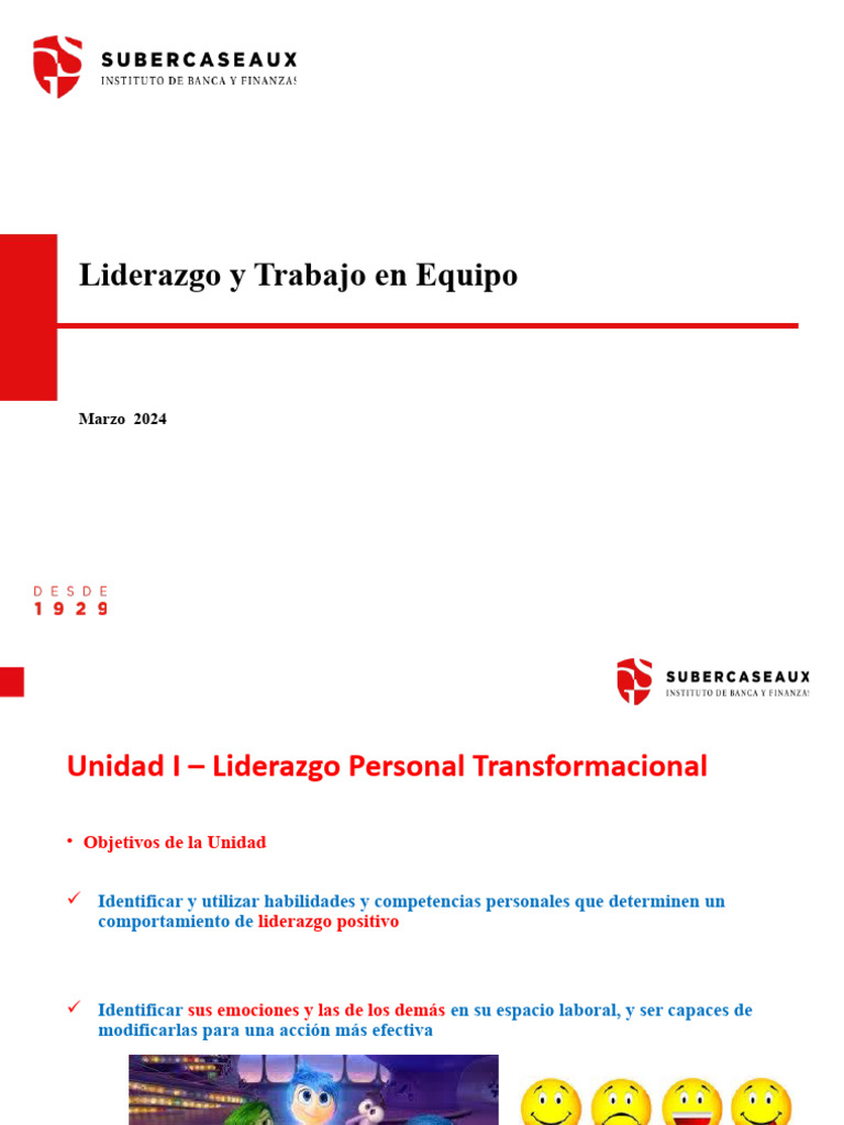 Sesion 1 - 2 Importancia Del Liderazgo y Nociones Basicas de Liderazgo | PDF | Liderazgo ...