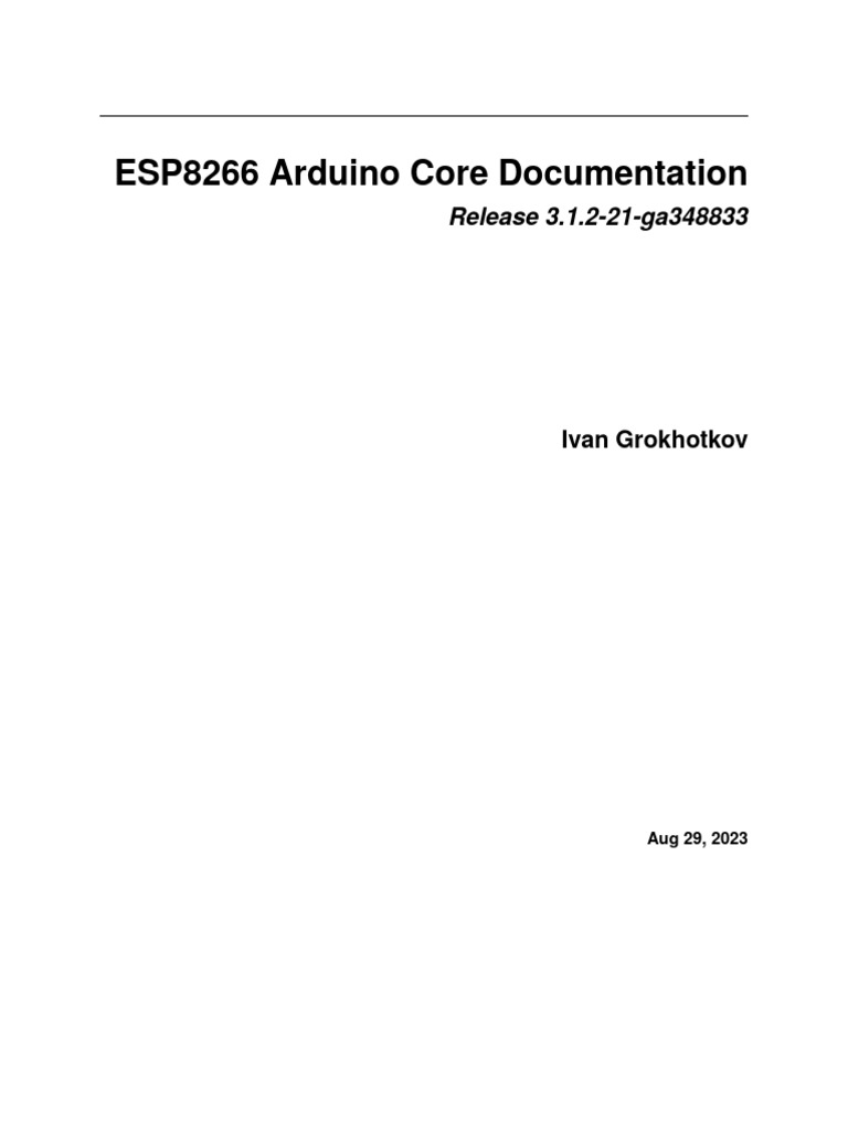 Arduino Esp8266 | PDF | Transmission Control Protocol | Internet Protocols