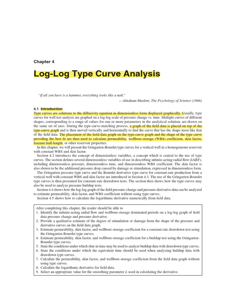 Ch4 Applied Well Test Interpretation John P Spivey and W John Lee | PDF ...