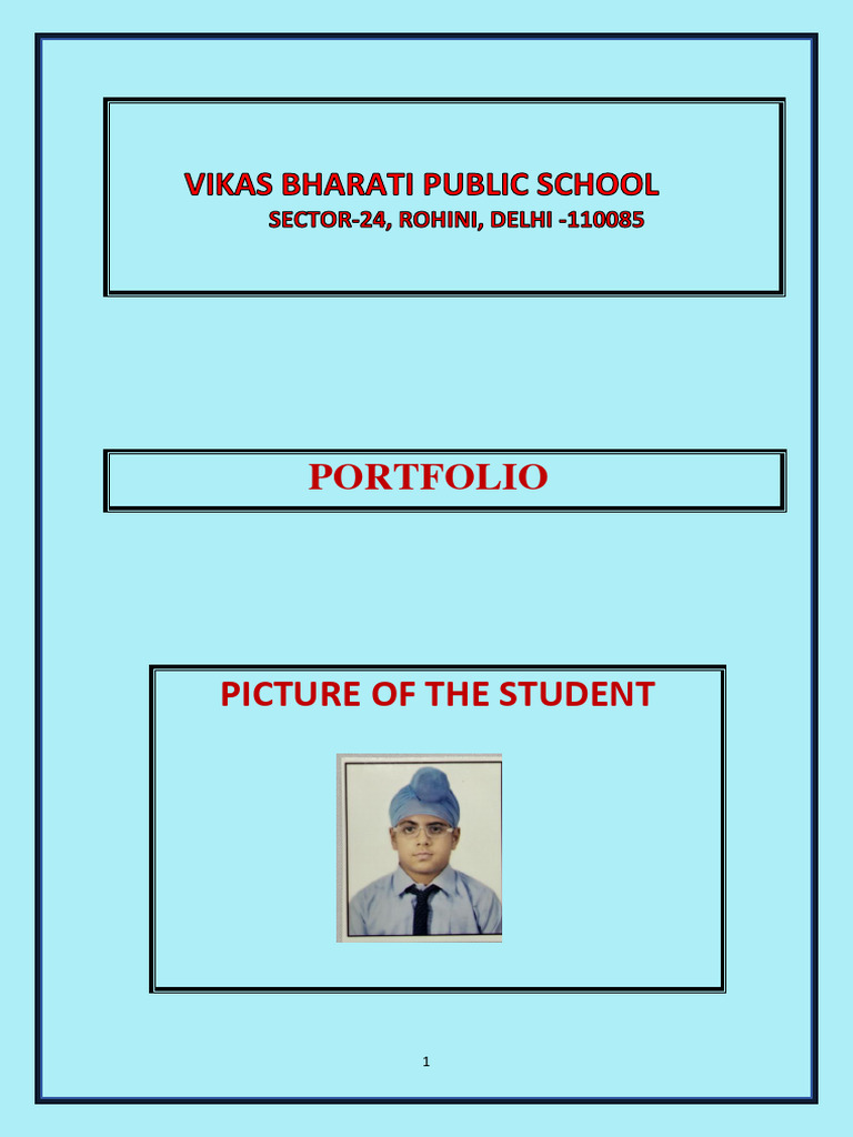 Portfolio Class X 2021-22 English (Anujot) | PDF