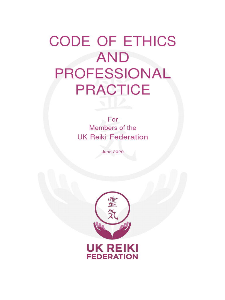 UK Reiki Federation Ethics Code | PDF | Confidentiality | Physician