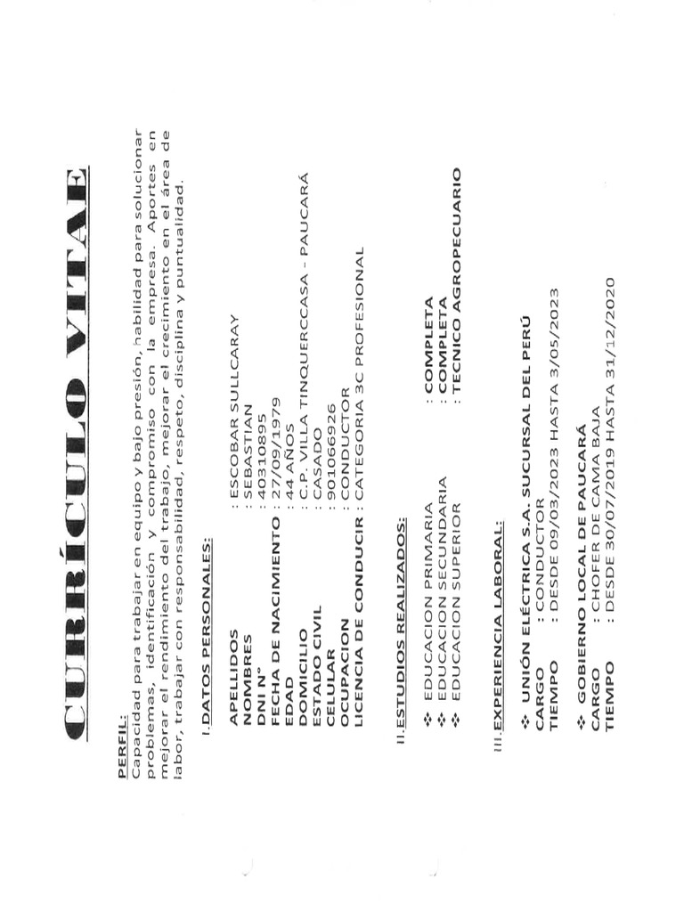 Sebastian - CV | PDF