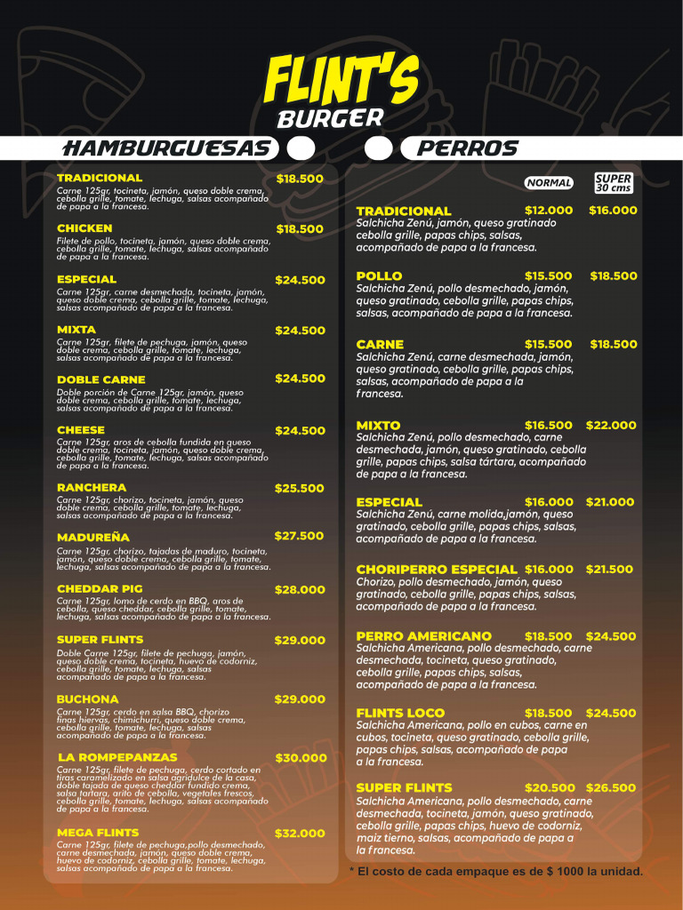 MENU FLINTS 2024 - Compressed | PDF