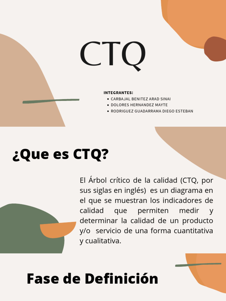 Árbol CTQ y VSM en Calidad | PDF | Factura | Contabilidad