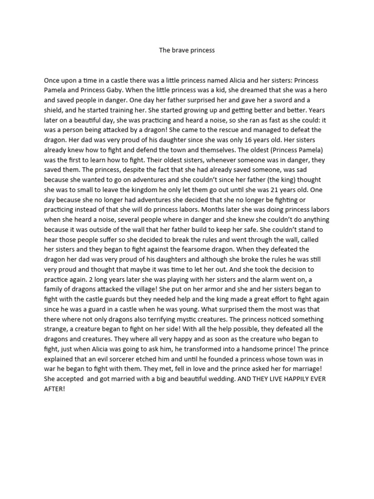 The Brave Princess | PDF | Dragon