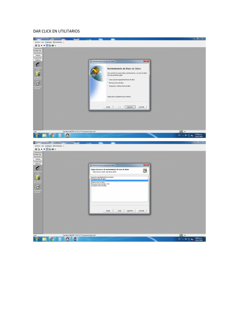 DAR CLICK EN UTILITARIOS | PDF