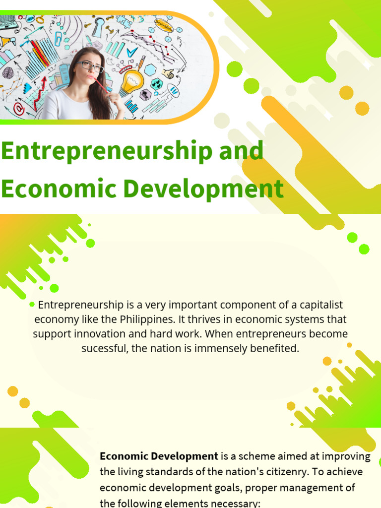 2nd Week Concept of Entrepreneurship and Economic Development 08-20-23 ...