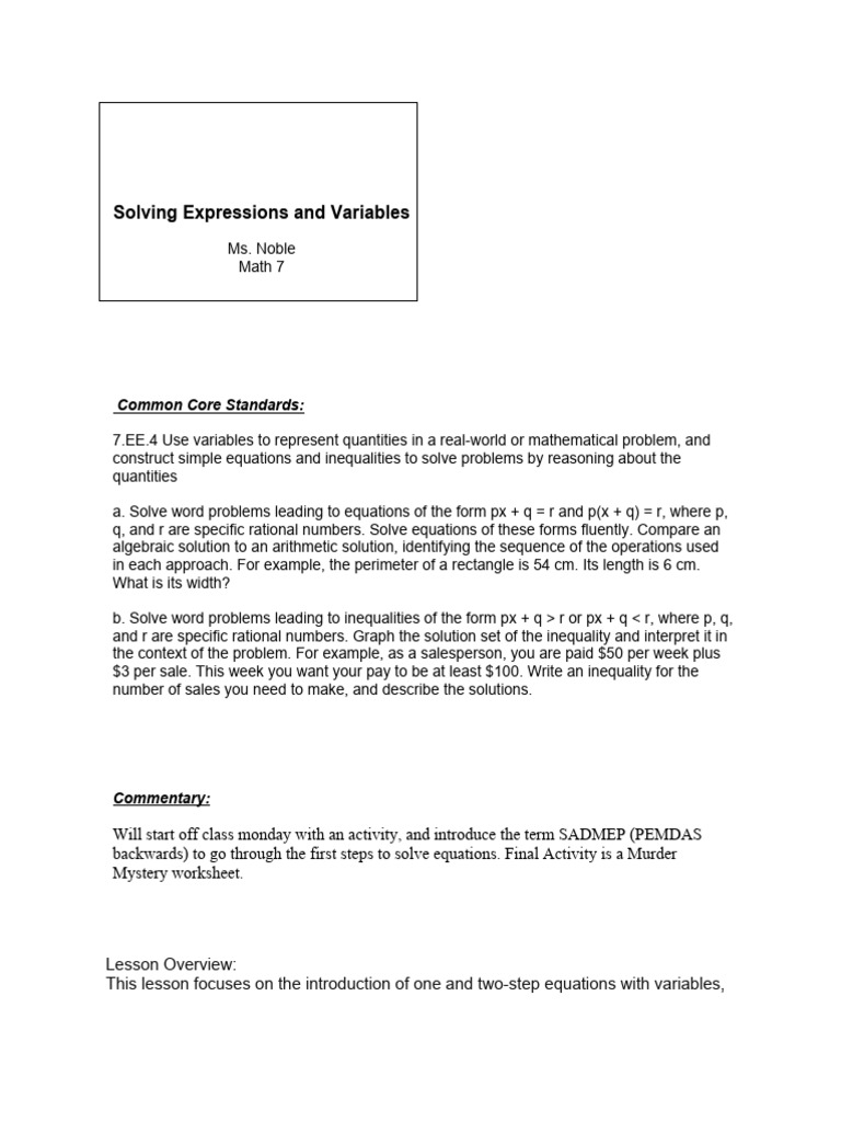 Introducing SADMEP for Equations | PDF | Equations | Applied Mathematics