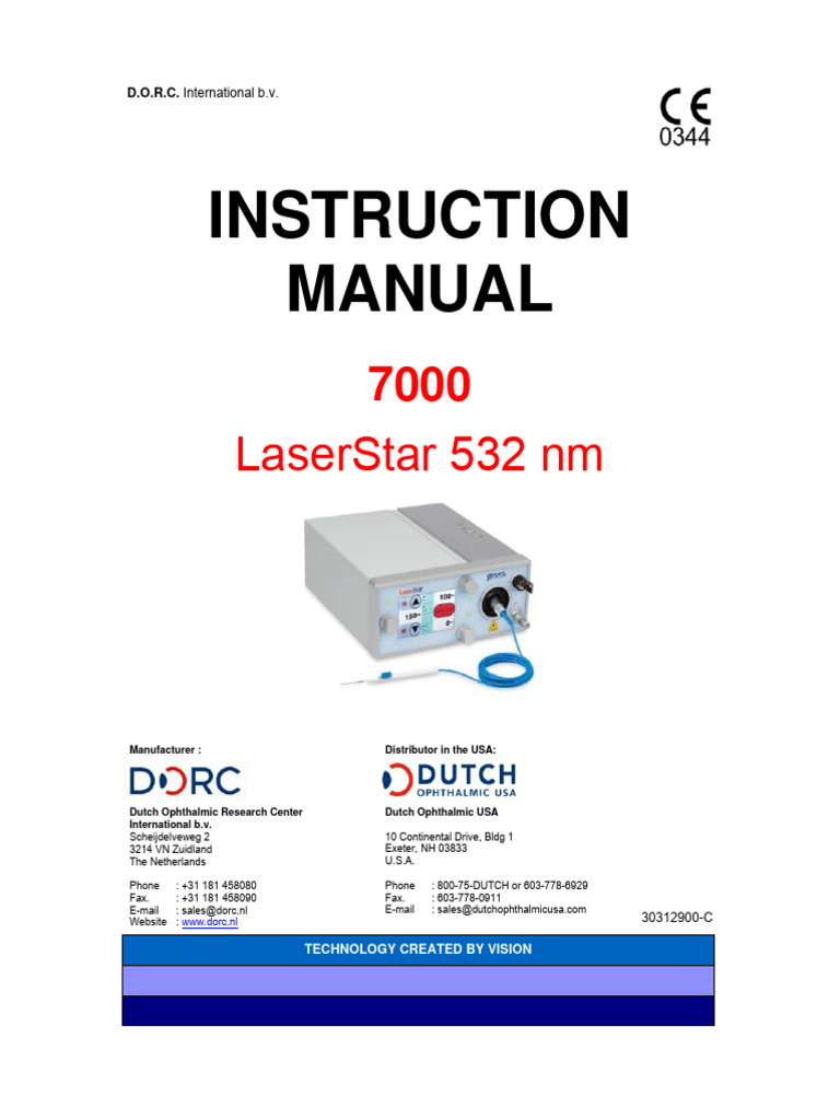 Instruction Manual 7000 | PDF | Laser | Optics