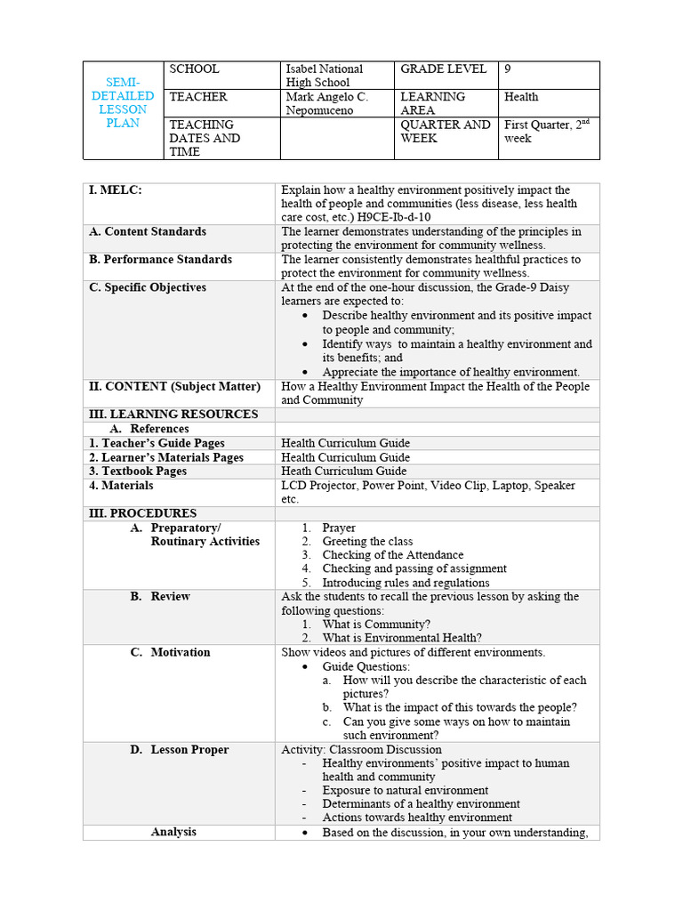JHS 2022 LP | PDF | Learning | Curriculum