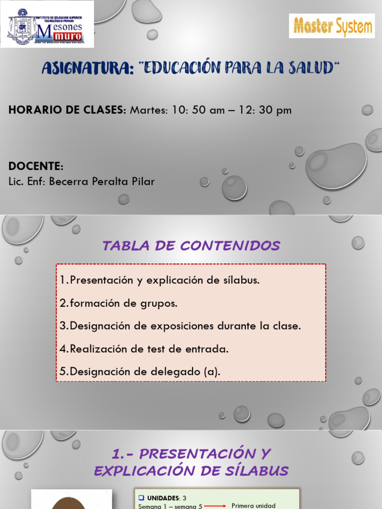 CLASE 1 Educacion para La Salud | PDF