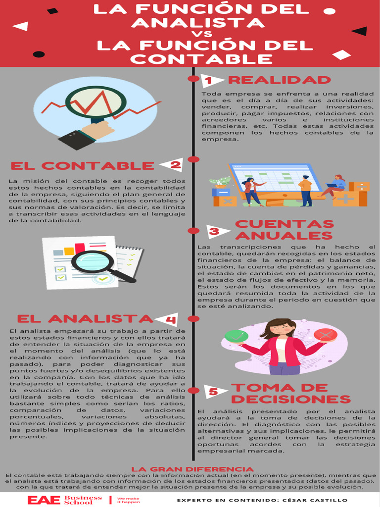 Infografia Funcion Del Analista Vs Funcion Del Contable | Descargar ...