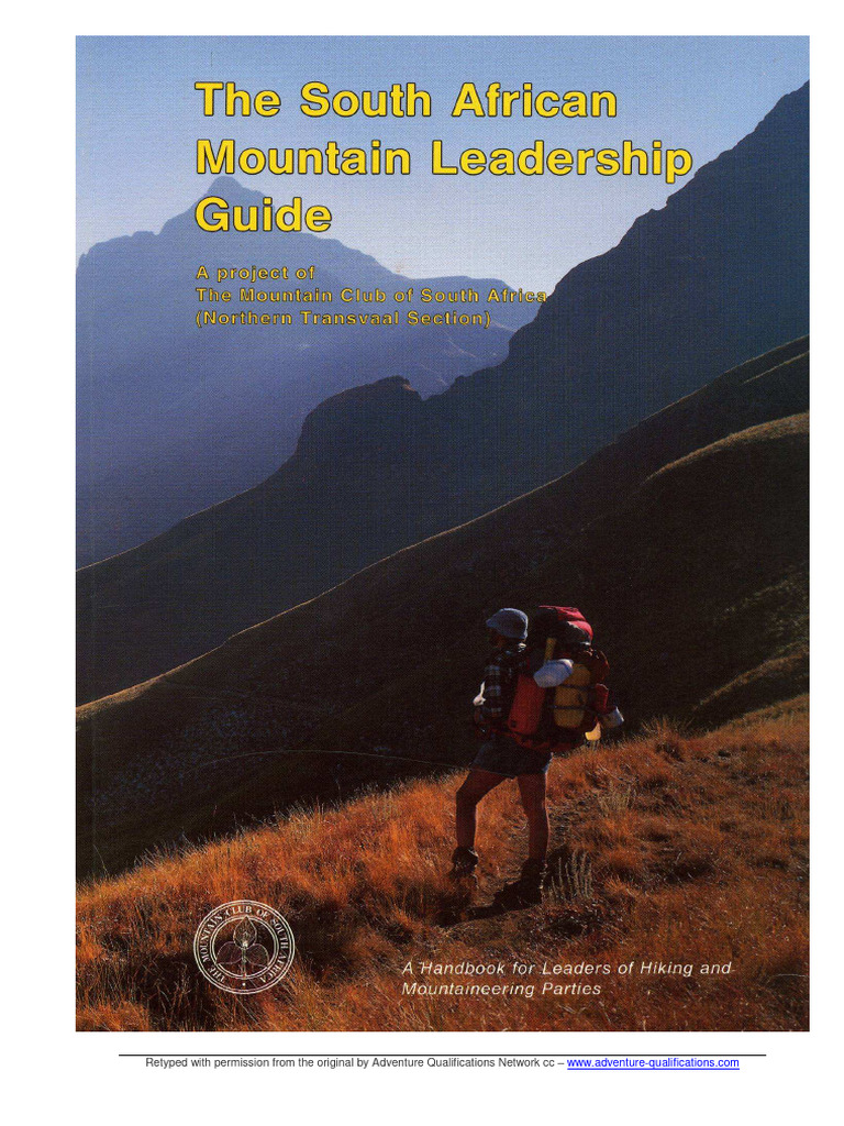 South African Mountain Leadership Guide | PDF | Backpack | Boot