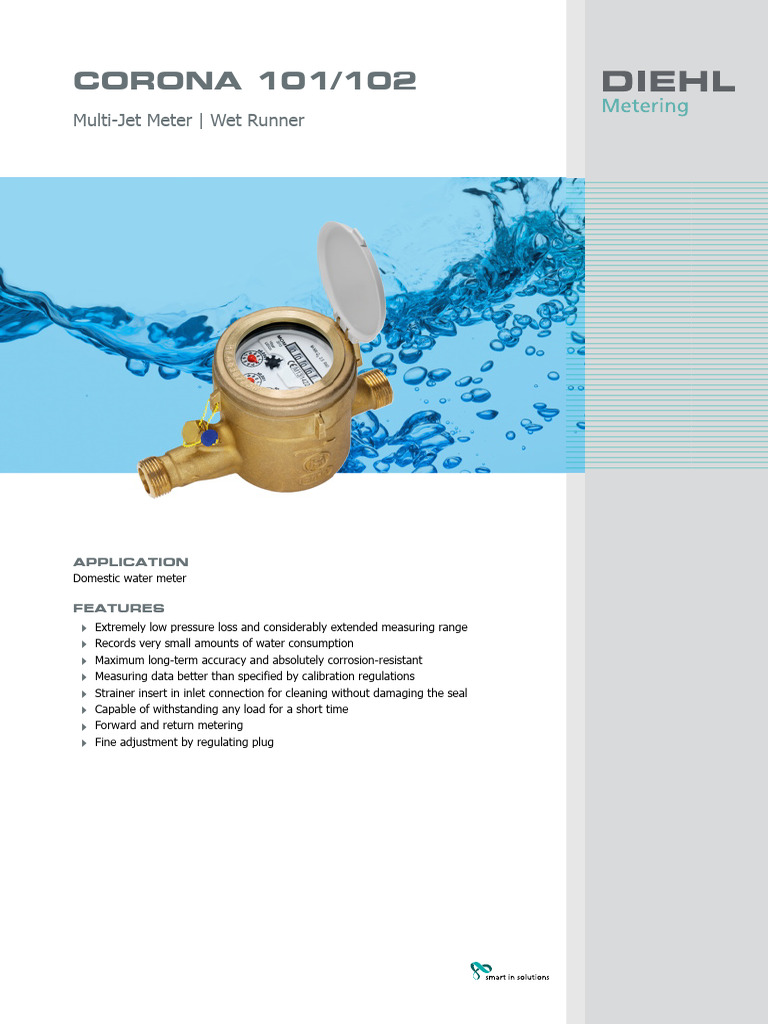 Corona 101 102 | PDF | Flow Measurement | Pipe (Fluid Conveyance)