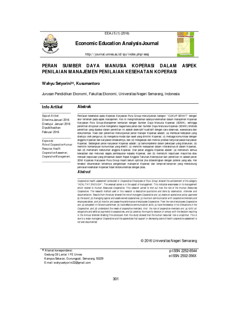 10005-Article Text-19897-1-10-20160407 | PDF | Karier & Perkembangan | Bisnis