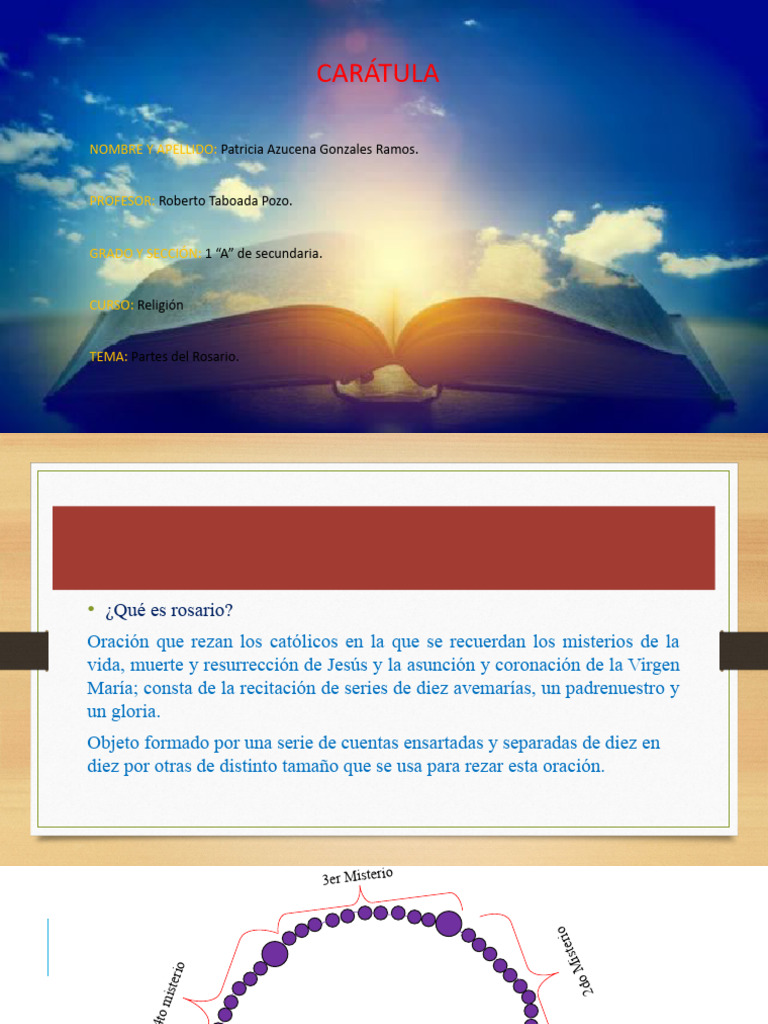 Partes Del Rosario | PDF | Rosario | orador del Señor