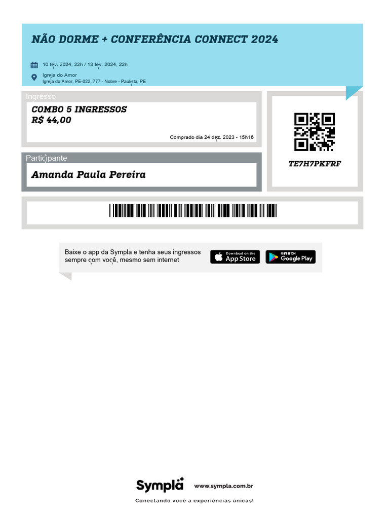 Ingressos para Conferência Connect 2024 | PDF