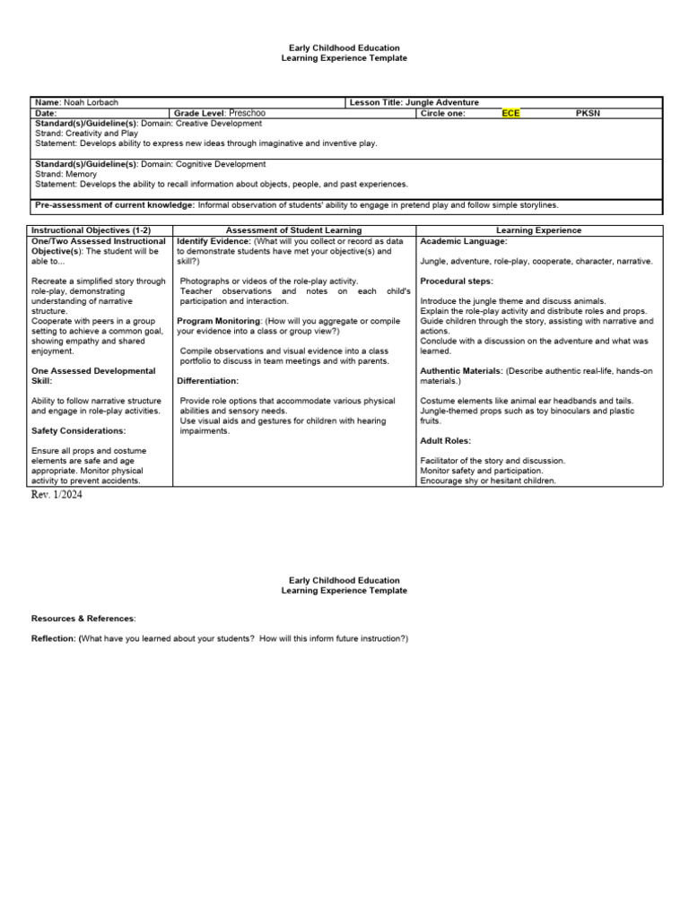 Drama Lesson Plan | PDF | Early Childhood Education | Learning